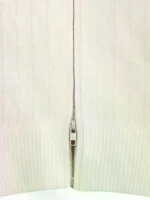 STUDIO TOMBOY Ribbed-knit Zip-up Cardigan