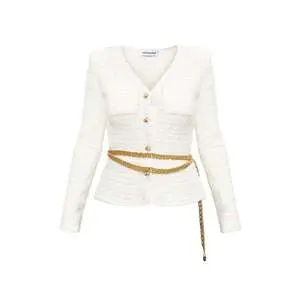 SELF-PORTRAIT Jackets Tweed Jackets - White