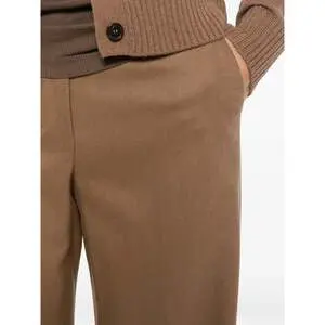 Max Mara Neutrals Trousers Straight Trousers - Cream