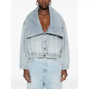 Balenciaga Jackets Denim Jackets - Blue