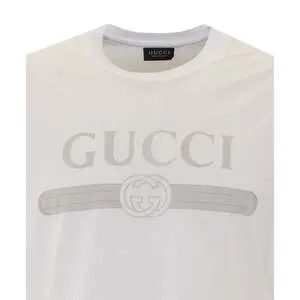 Gucci Web Logo With Gg Print T-shirt
