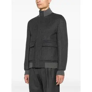 Brunello Cucinelli Grey Jackets Bomber Jackets - Gray