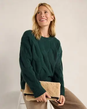 HAVEN WELL WITHIN Shearling Foldover Clutch