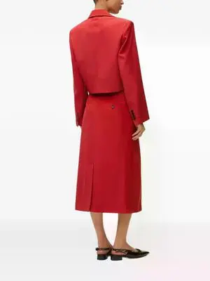 Karl Lagerfeld Tailored Wrap Midi Skirt
