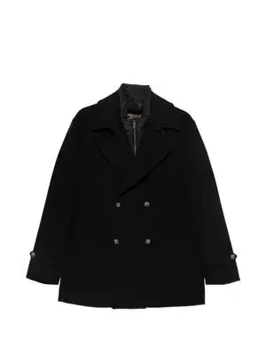 BARBA NAPOLI Double-breasted Peacoat - Black