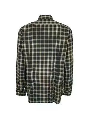 BARBA NAPOLI Check-print Long-sleeve Shirt