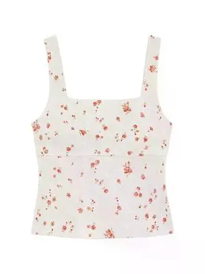 REFORMATION Clarence Floral-print Top