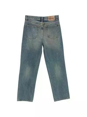 StÜssy Logo-embroidered Straight-leg Jeans