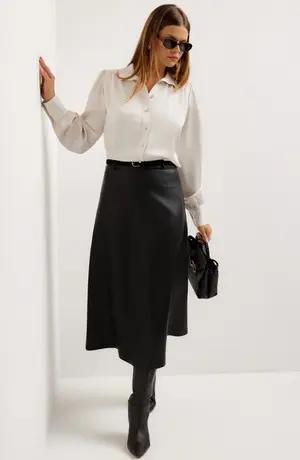 Fifteen Twenty Chloe Satin Shirt
