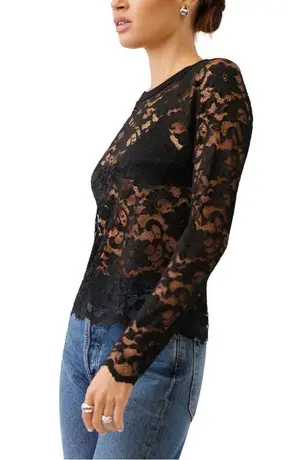 Fifteen Twenty Marlena Floral Lace Top
