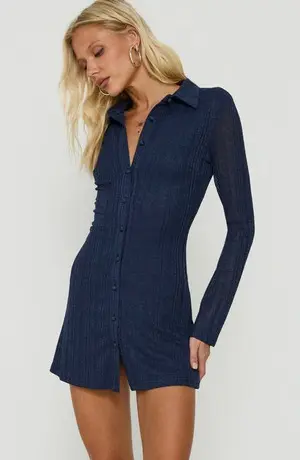 Princess Polly When You Sleep Long Sleeve Mini Dress