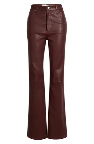 FRAME The Leather Reboot High Waist Bootcut Leather Pants