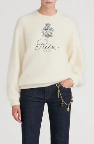FRAME X The Ritz Paris Cashmere Blend Glow Sweater