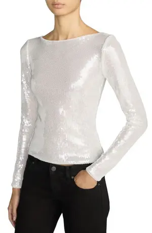 FRAME The Sequin Top