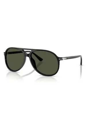 Persol Walter 60mm Pilot Sunglasses