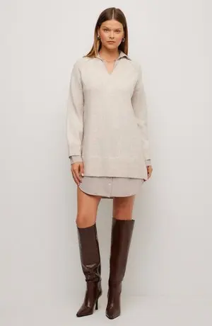 Fifteen Twenty Carrie Mixed Media Minidress