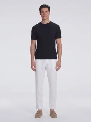 MOEVA Baron Round-neck Cotton T-shirt - Black