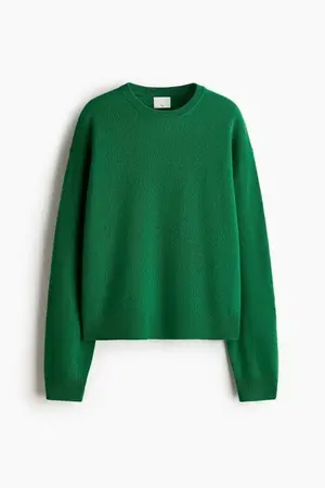H&M Oversized Wool Sweater - Green