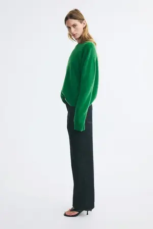 H&M Oversized Wool Sweater - Green