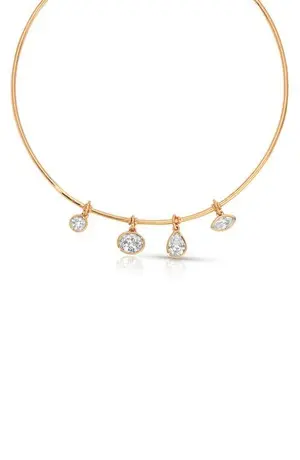 Ettika Crystal Drift Cubic Zirconia Collar Necklace
