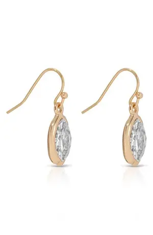 Ettika Dainty Marquise Cubic Zirconia Drop Earrings