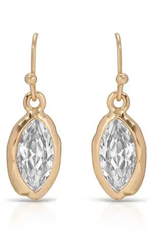 Ettika Dainty Marquise Cubic Zirconia Drop Earrings