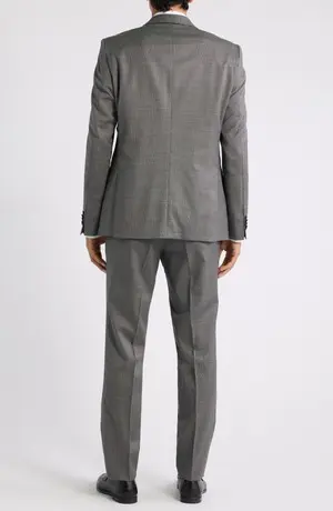 BOSS Houston Stretch Virgin Wool Suit - Black