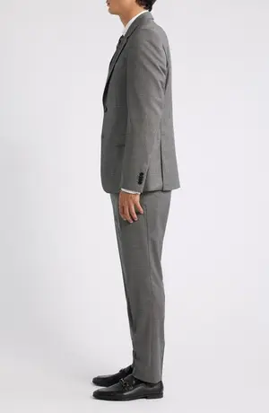 BOSS Houston Stretch Virgin Wool Suit - Black