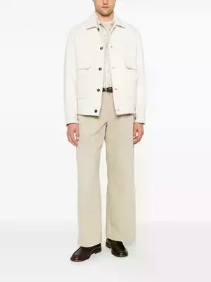 NEW YORK RESIDENT Yuma Button-fastening Pocketed Jacket - Neutrals