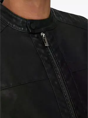 ONLY&SONS|MAN Quilted-shoulder Biker Jacket