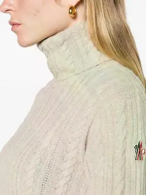 Moncler Cable-knit Roll-neck Sweater