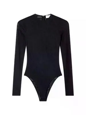 Emilio Pucci Marmo-pattern Long-sleeve Bodysuit - Black