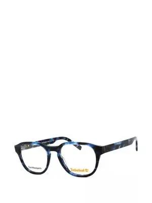 Timberland Tortoiseshell-effect Round-frame Glasses