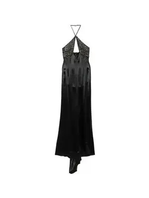 Attico Sleeveless Maxi Dress - Black