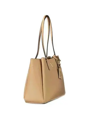 Guess Noelle Logo-plaque Saffiano-effect Tote Bag