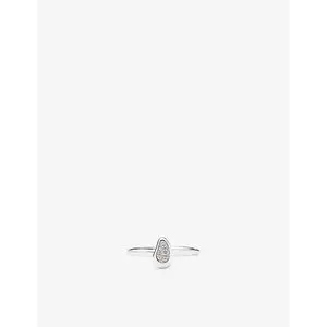 MISSOMA Molten Teardrop Pavé -plated Brass Ring