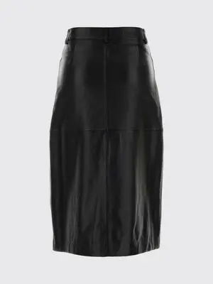 Max Mara High-waisted Smooth Lambskin Midi Pencil Skirt