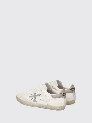 Premiata Stevend Calfskin Sneakers With Used Effect And Logo