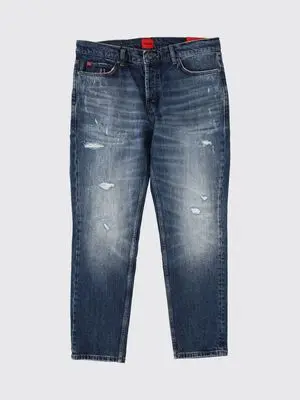 Hugo Skinny Fit Worn-effect Stretch Denim Jeans