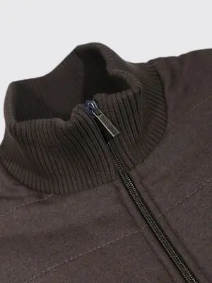 FAY Quilted Waterproof Puffer Jacket With High Collar