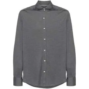 Brunello Cucinelli Grey Shirts - Gray
