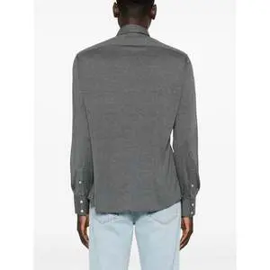Brunello Cucinelli Grey Shirts - Gray