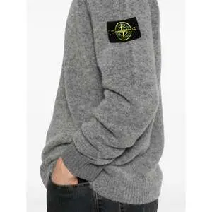 Stone Island Grey Sweaters & Knitwear Jumpers