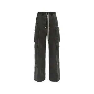 Rick Owens Grey Trousers Straight Trousers - Gray
