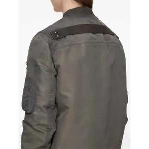 Rick Owens Grey Jackets Bomber Jackets