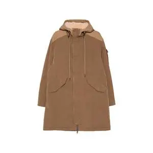Moncler Coats Single Breasted Coats - Brown