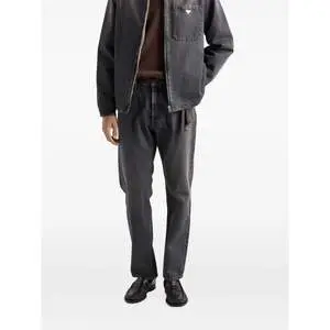 Prada Grey Denim Regular & Straight-leg Jeans