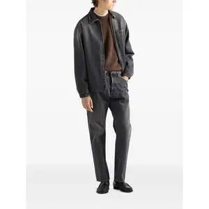 Prada Grey Denim Regular & Straight-leg Jeans