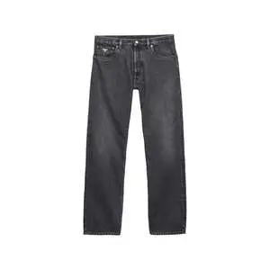 Prada Grey Denim Regular & Straight-leg Jeans - Gray