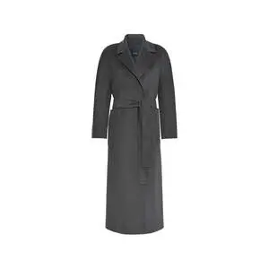 Max Mara Grey Coats Single Breasted Coats - Gray